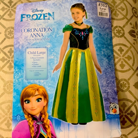 Disney | Costumes | Disney Frozen Coronation Anna Child Costume | Poshmark